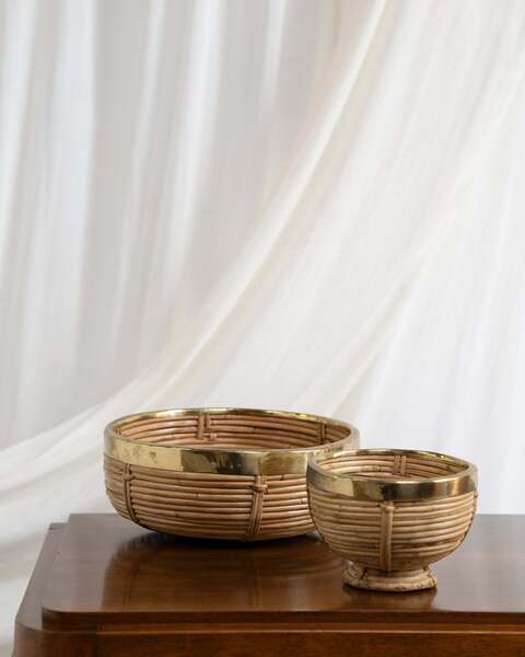 Gabriella Crespi Style Pencil Reed Bowl | Vinterior