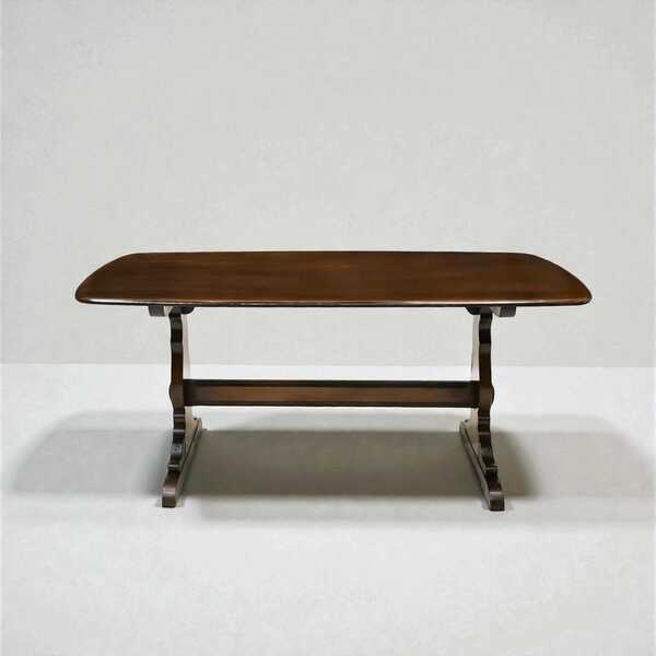 Ercol Old Colonial Refectory Dining Table | Dark Elm | Model 419 ...