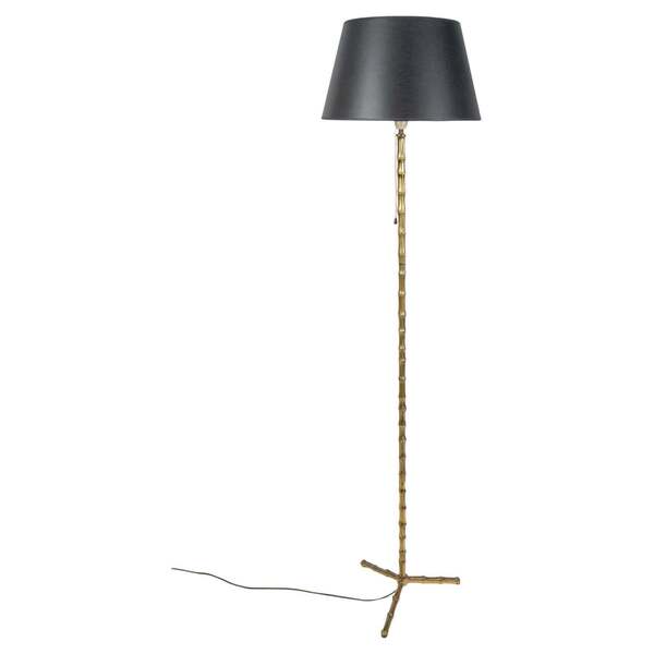 Brass Floor Lamp, Circa 1950, Imitating Bamboo. | Vinterior
