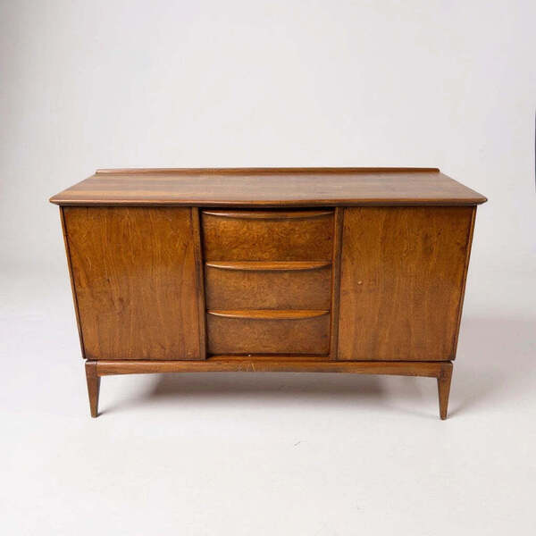 Mid Century Walnut Brutalist McIntosh Sideboard | Tom Robertson | Vinterior