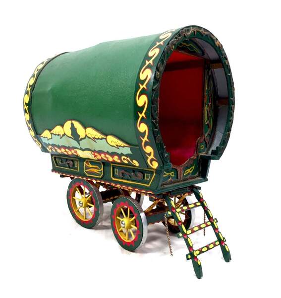 Vintage 1970s Scratch Built Gypsy Waggon Model Michael Luvaglio ...