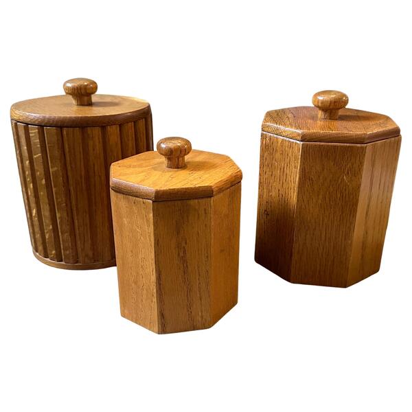Set Of Three 1960s Scandinavian Style Wood And Plastic European Ice ...