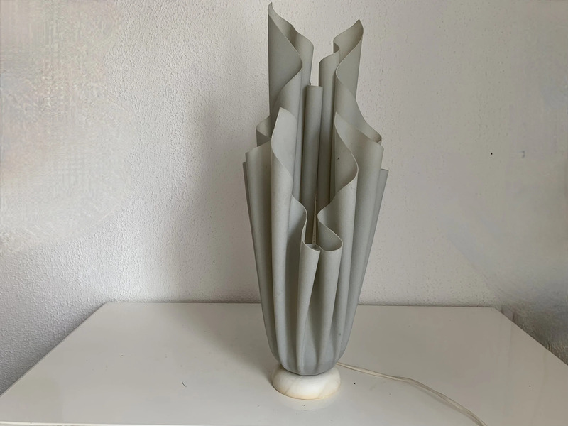 Vintage 1970s Athena Georgia Jacob Lamp, Draped In Mouse Grey 50 Cm ...