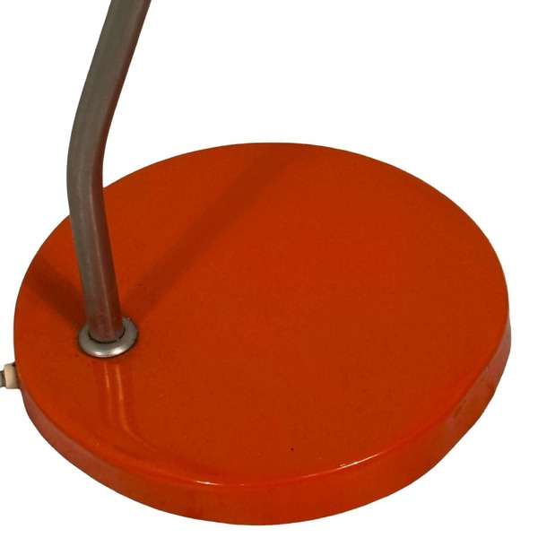 Aka Ddr 1970's Bright Orange Desk Lamp Germany Space Age Design | Vinterior