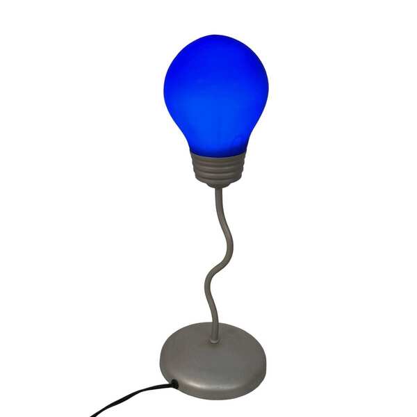 Postmodern / Memphis Style Or Pop Art Squiggly Table Lamp With A Blue ...