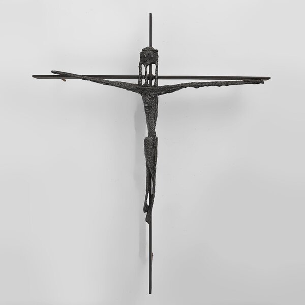 Brutalist Welded Iron Crucifix Wall Sculpture By Pia Manu, 1950s | Pia ...