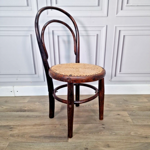Retro Child's Bistro Chair Single Small Vintage Thonet Bentwood Wood ...