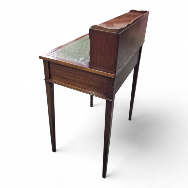 Leather Top Ladies Writing Desk / Dressing Table Antique Style 2 Tier ...