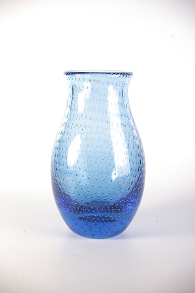Bubble Glass Vase By Milan Metelak For Sklarny Harrachov, Czech, 1960s ...