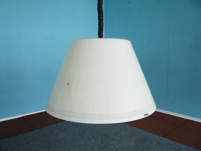 Space Age White Pendant Lamp From Guzzini, 1970s | Guzzini | Vinterior