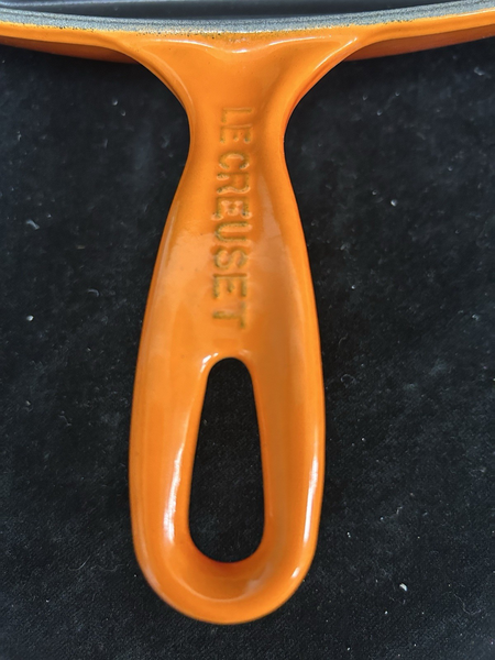 Le Creuset Cast Iron Griddle Pan Size 26 Volcanic Orange | Vinterior