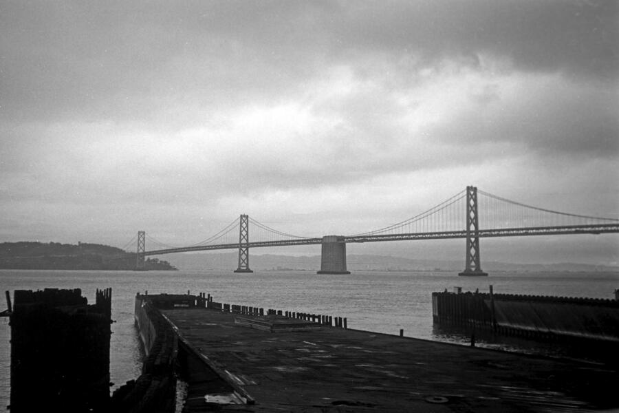 Erich Andresview Of The Bay Bridge In San Franciso, USA 1962.1960s ...