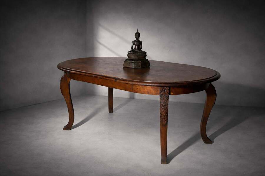 French Louis XV Style Coffee Table Sculptural Floral Carving ...