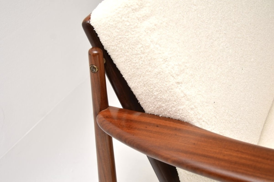 Danish Vintage Afromosia Sofa In The Manner Of Grete Jalk | Grete Jalk ...