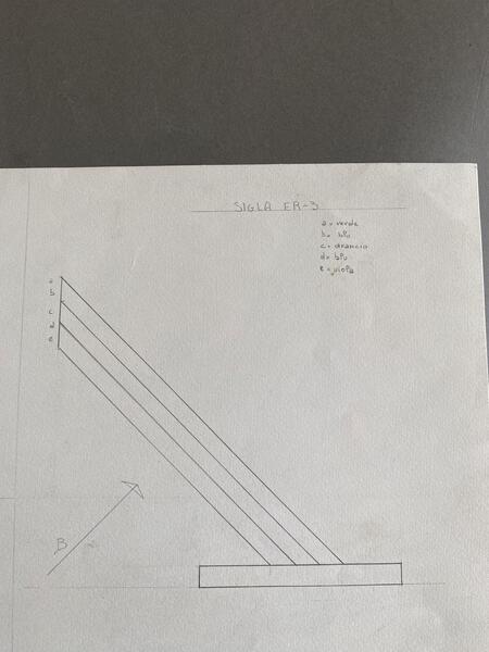 1973 Italy Edival Ramosa Pencil Drawing On Paper Multicolor Floor Lamp ...