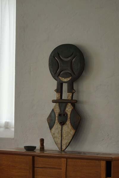 20th Century, Carved Wood Nafana Bedu Plank Mask, Tribal Art ...