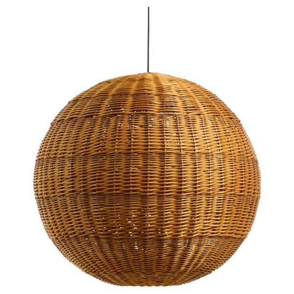 Original Xxl Rattan Ball Pendant Lamp Mid Century Modern ø 66 Cm 26 ...