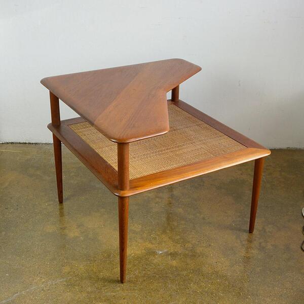 Scandinavian Modern Teak Side Table Minerva By Peter Hvidt For Soborg ...