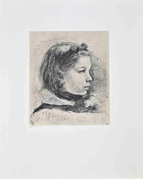 Portrait De Giulia Belelli Lithograph After Edgar Degas Late 20th ...