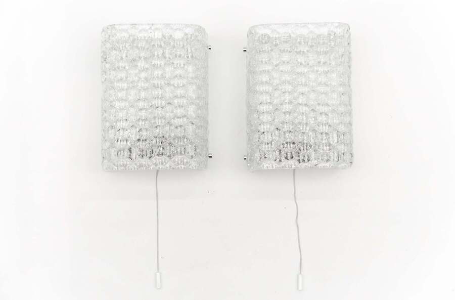 Pair Of Space Age Bubble Glass Wall Lights, 1970s | Vinterior