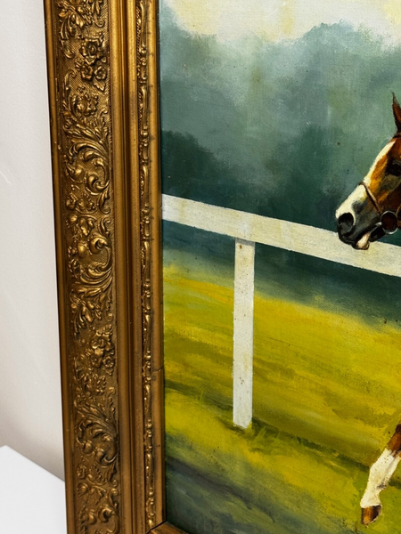 Oil Painting The Minstrel Chestnut Colt Epsom Derby 1977 Jockey Lester ...