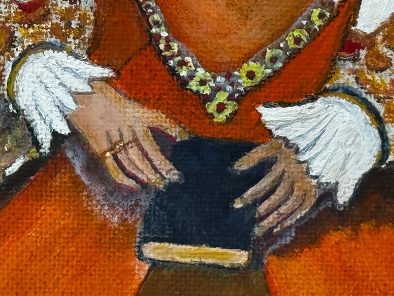 Oil Painting The Virgin Queen Elizabeth 1st When A Young Princess 1533 ...