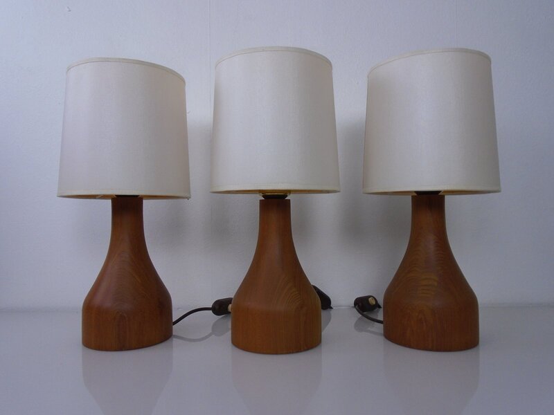 Teak Table Lamp From Domus, 1970s | Vinterior