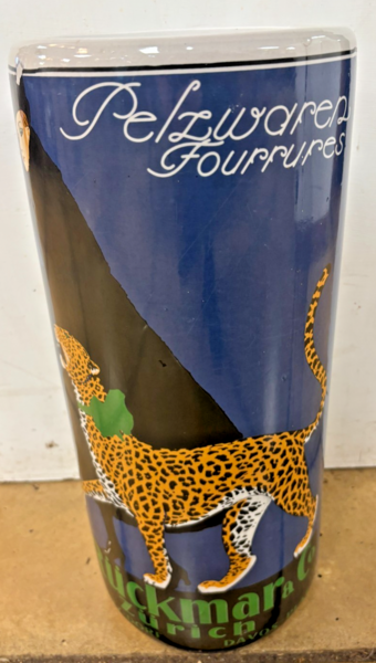 P.Ruckmar & Co Zurich Davos Leopard/ Fashion Lady Umbrella/ Stick Pot ...