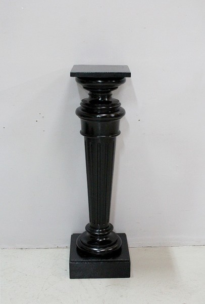 Vintage Accessories | Louis Xvi Column Saddle, 1900, Black | Vinterior