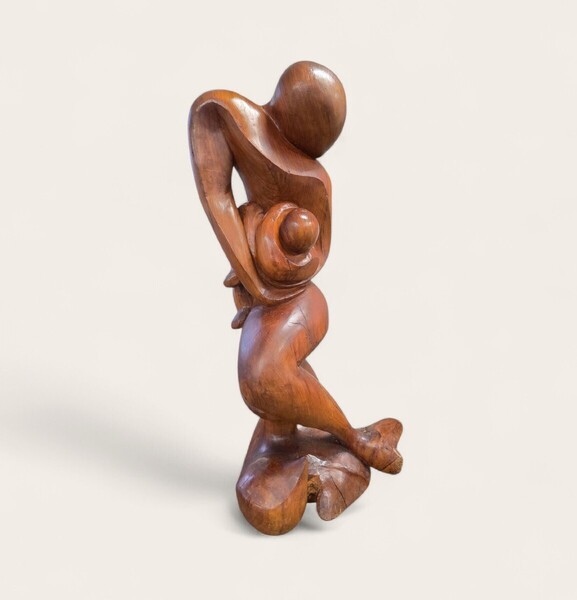 Bernard Lafon, Known As Darius (Born In 1943) Walnut Sculpture | Vinterior