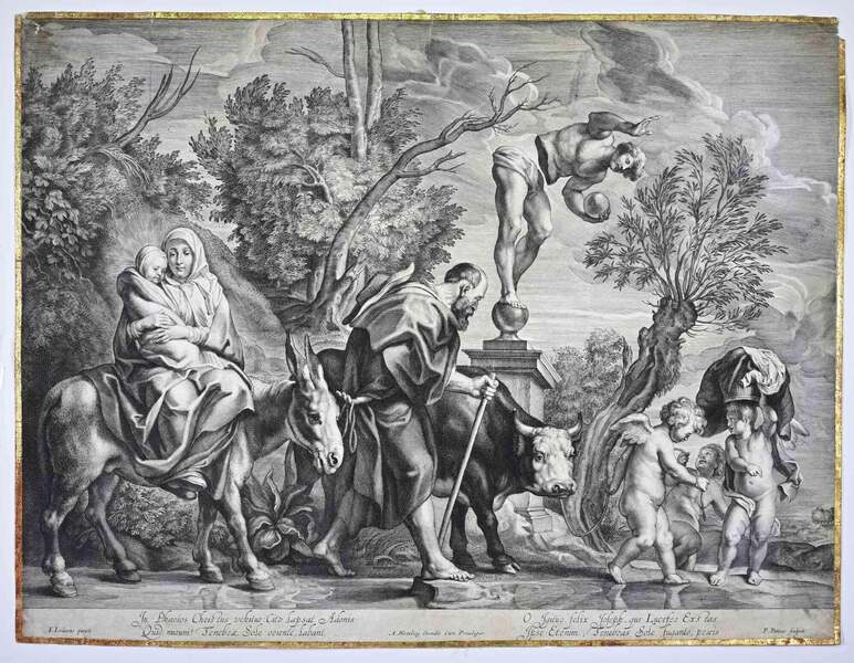 Paulus Pontiusthe Holy Family With Putti And... Etching By Paulus ...