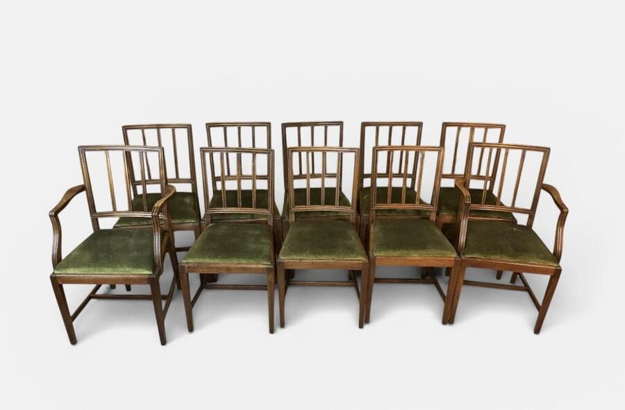 Set Of Ten Georgian Style Dining Chairs Ref H 285 | Vinterior