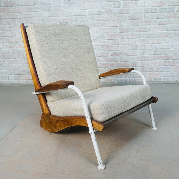 Mid Century Armchair In The Style Of Jean Prouvé “Kangourou” | Jean ...
