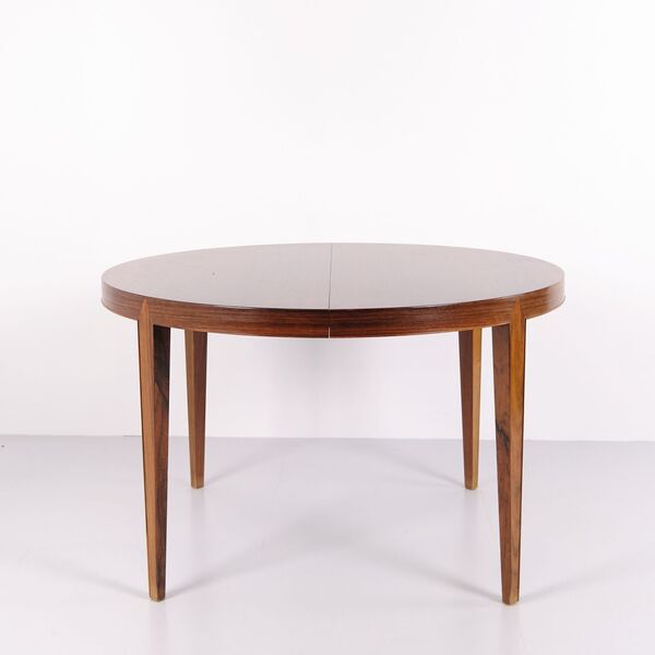 Severin Hansen Round Dining Table Model 57 In Rosewood With Extension ...