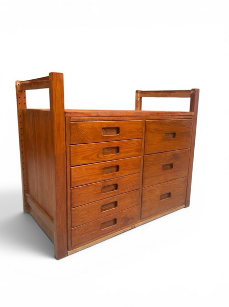Vintage Danish Solid Pine Chest Of Drawers Very Rare Super Quality Mid ...