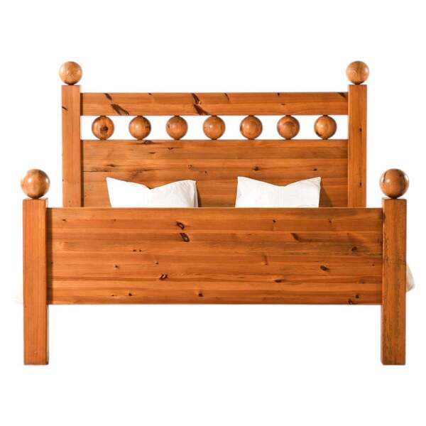 Scandinavian Modern Pine Bed Frame, 1970s | Vinterior