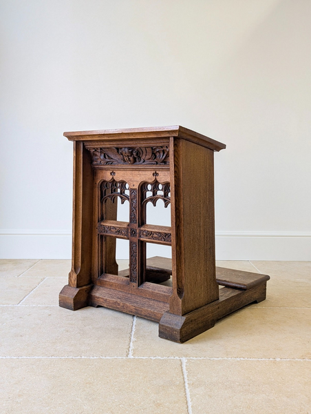 Antique Victorian Gothic Revival Oak Prie Dieu C.1890 | Vinterior