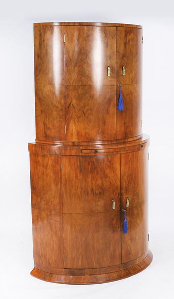 Art Deco Burr Walnut Cocktail Cabinet By Hille C1920 | Vinterior