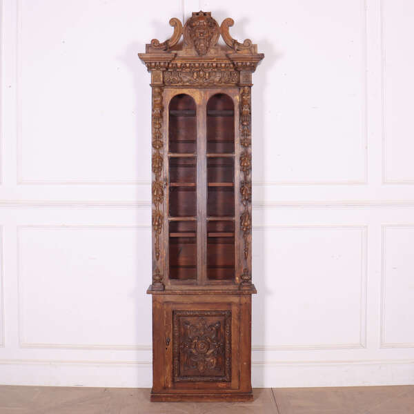 Carved Pine Chimney Cupboard, 1800s | Vinterior