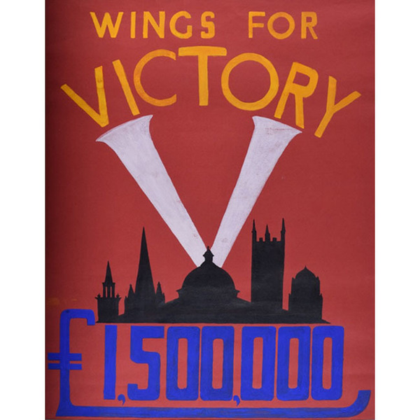 1940s Oxford Wings For Victory Poster Design Poster | Vinterior