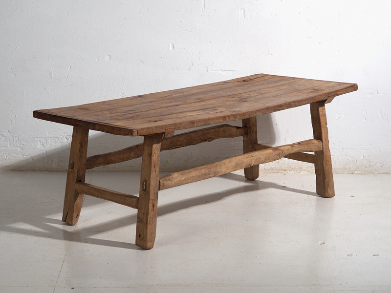 Antique Low Table In Pine Wood – China, Circa 1930 | Vinterior