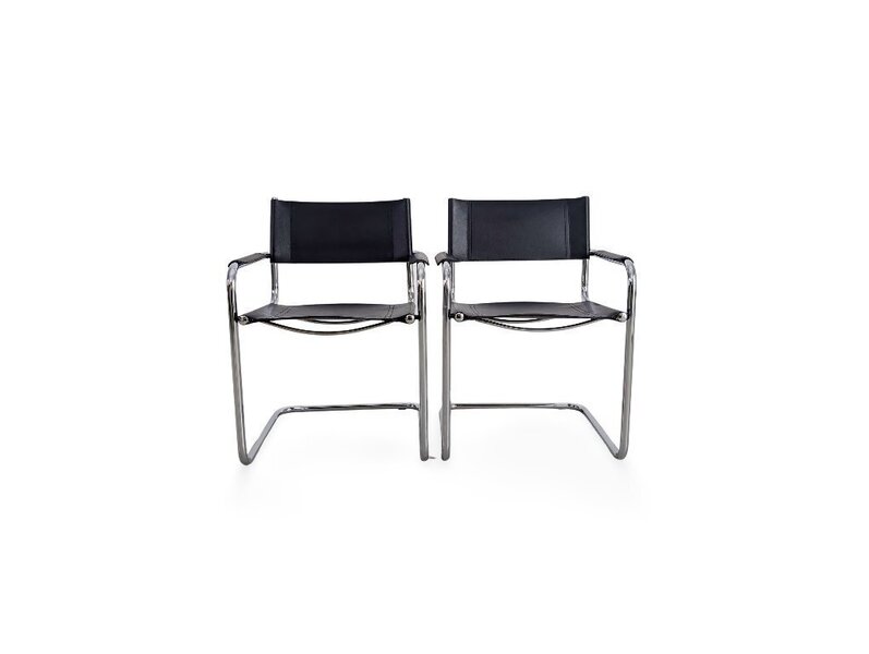 Set Of 2 B34 Cantilever Chairs Mart Stam Marcel Breuer Mg5 | Vinterior