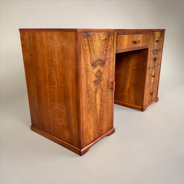Art Deco Pedestal Desk | Vinterior