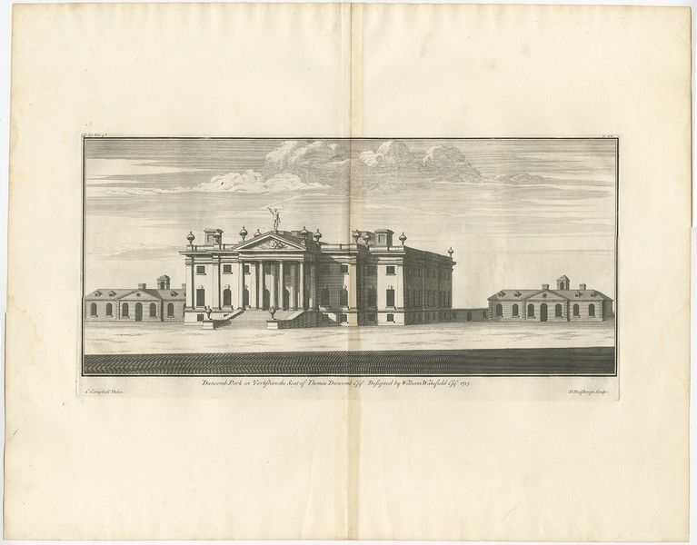 Antique Print Of Duncombe Park By Campbell (1725) | Colen Campbell ...
