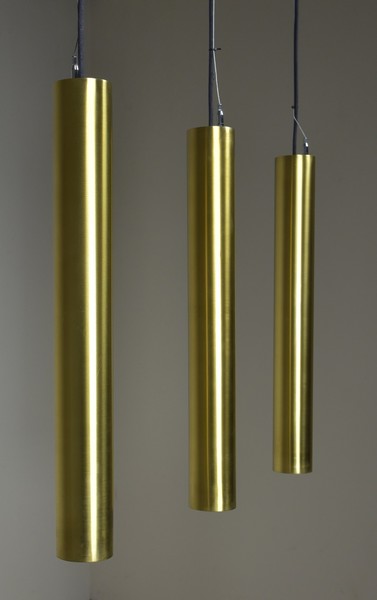 Brass Tube Pendant Lights X22 | Vinterior