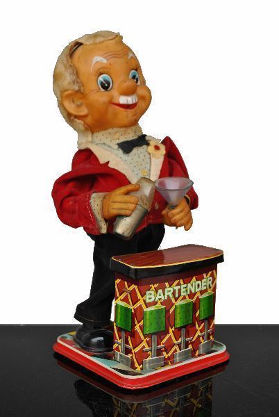 Old 70s Toy Japanese Bartender Automaton | Vinterior