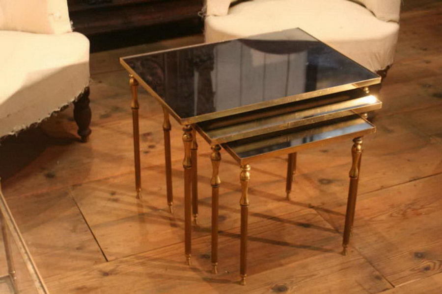 Brass Nesting Table | Vinterior