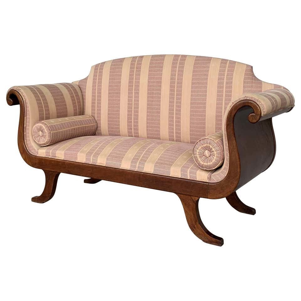 Antique Scroll Arm Sofa | Baci Living Room