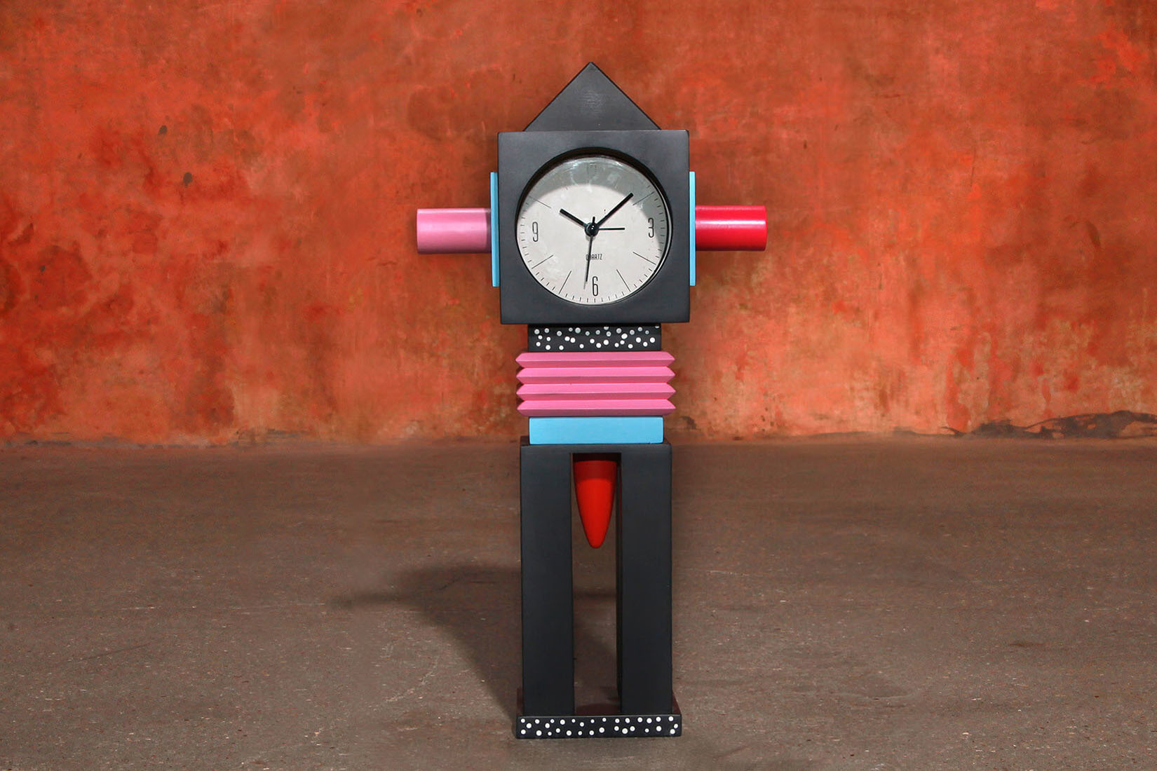 pop art - post modern Quartz Memphis Milano style table clock Clocks ...