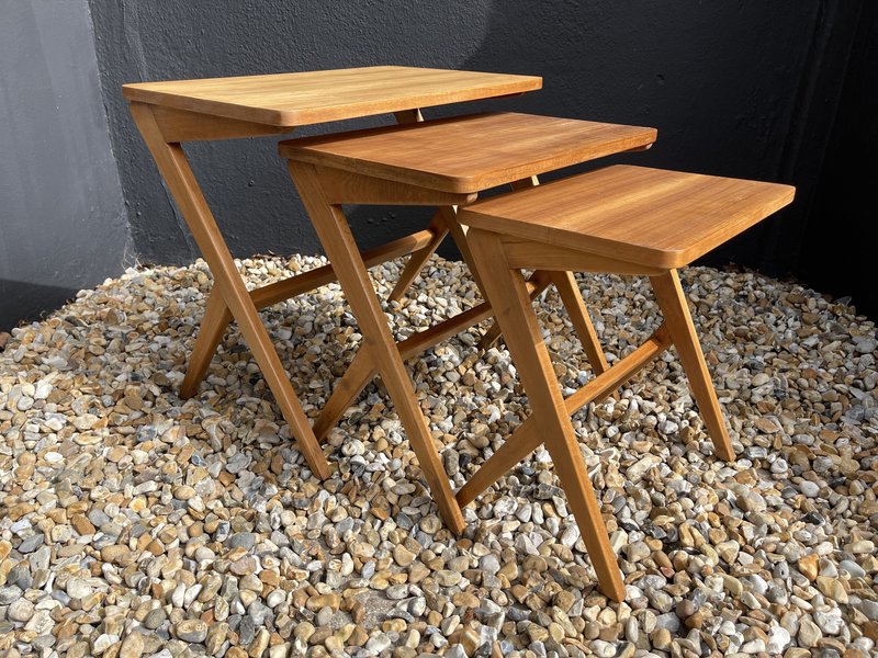 Mid Century Swedish Bengt Ruda Scissor Leg Z Leg Tables | Bengt Ruda ...